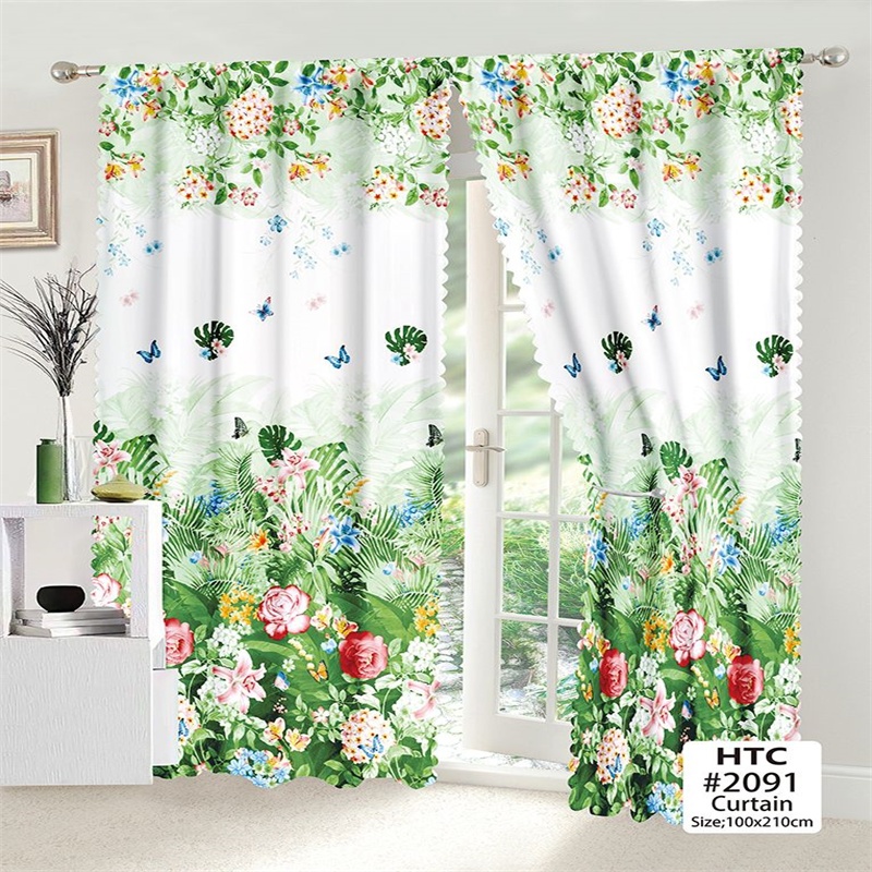 98K New Design 100x210CM Curtain For Window Kurtina Door Curtain Lace ...