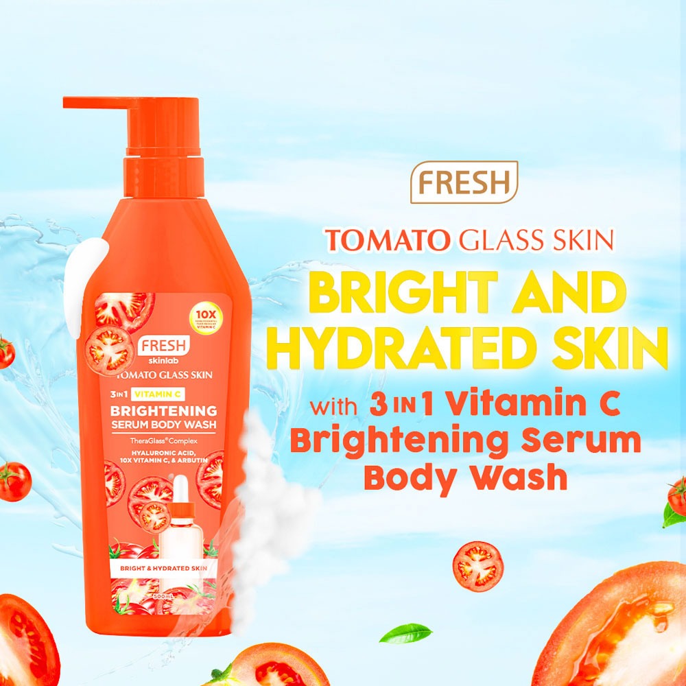 Fresh Skinlab Tomato Glass Skin 3-in-1 Brightening Serum Body Wash ...