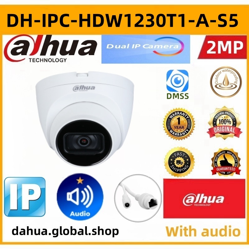 Dahua Network Camera 2MP/4MP HD Smart IR With audio Eyeball Wired ...