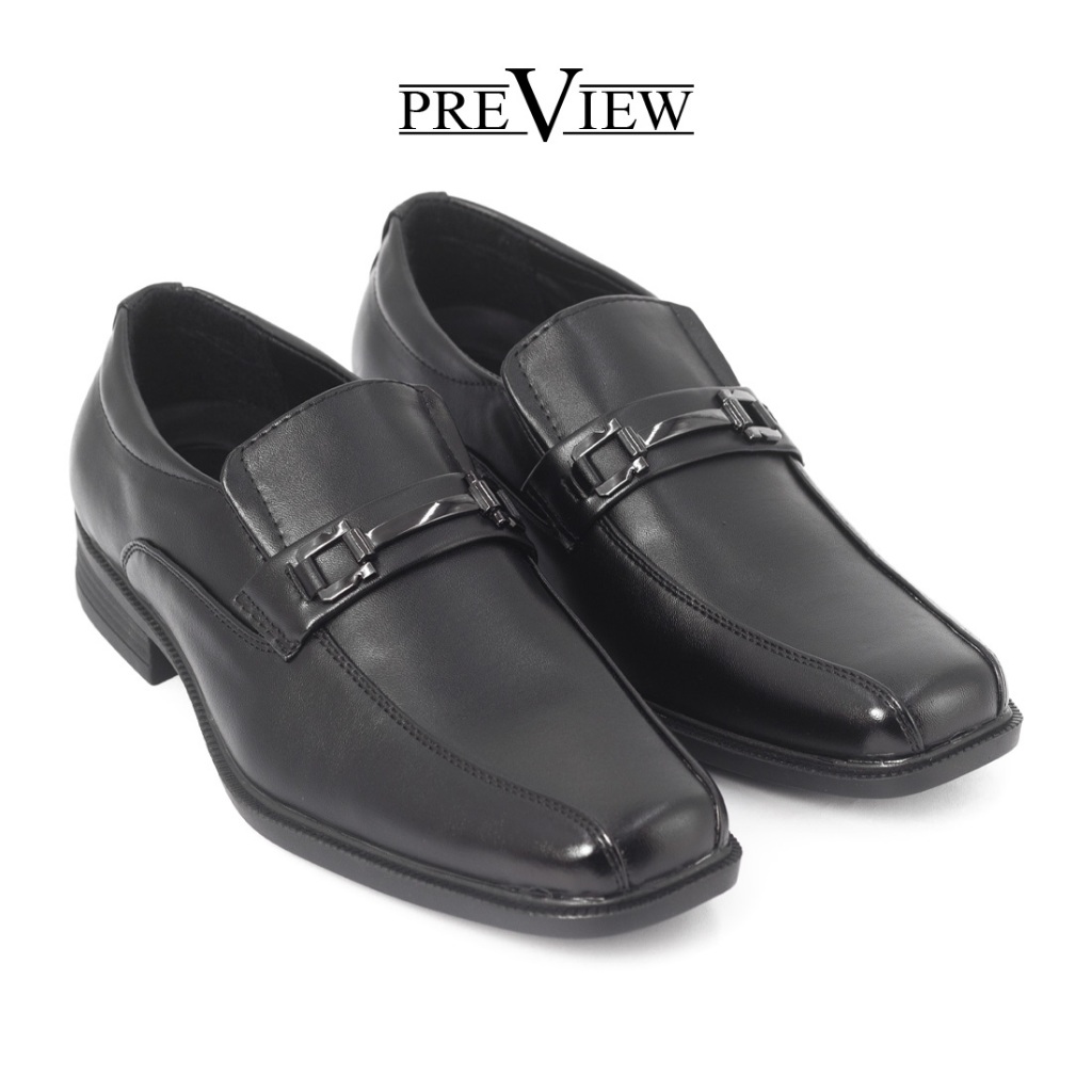 Preview Chase Black Formal/School Slip-on Shoes for Men | Shopee ...