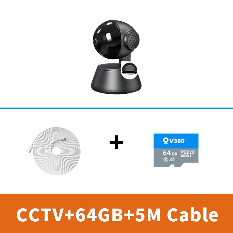 V380 Q6 PRO Black CCTV Camera 1080P HD360 PTZ Control Wifi Connect ...