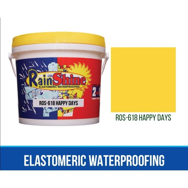 Rain or shine Elastomeric Waterproofing paint 4Liter (ROS-618 Happy ...