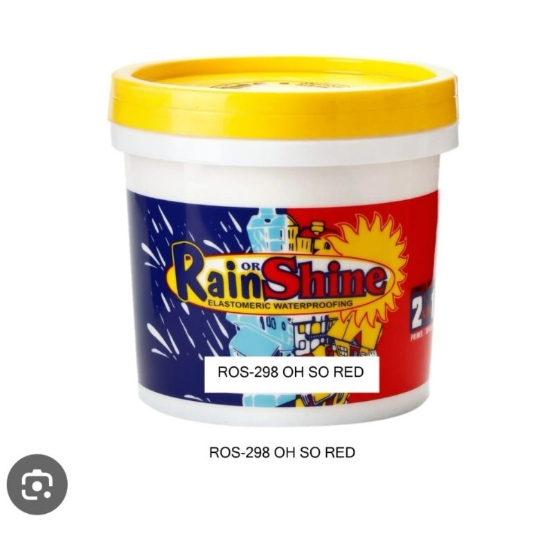 Rain or shine Elastomeric waterproofing paint 4liters (ROS-298)Oh so ...