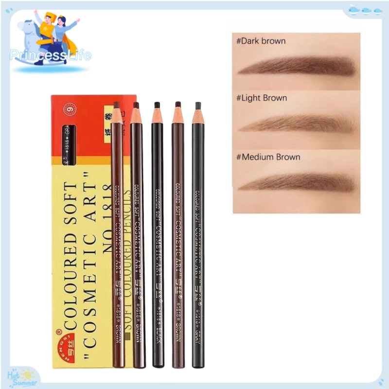 PRINCESS LIFE Waterproof Eyebrow Pencil Permanent Makeup Eyebrow Pen ...