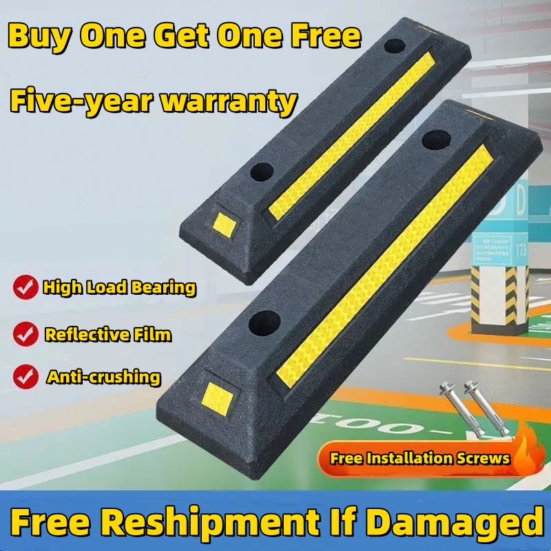 Heavy Durable Rubber Parking Stopper Parking Blocker Parking Marker ...