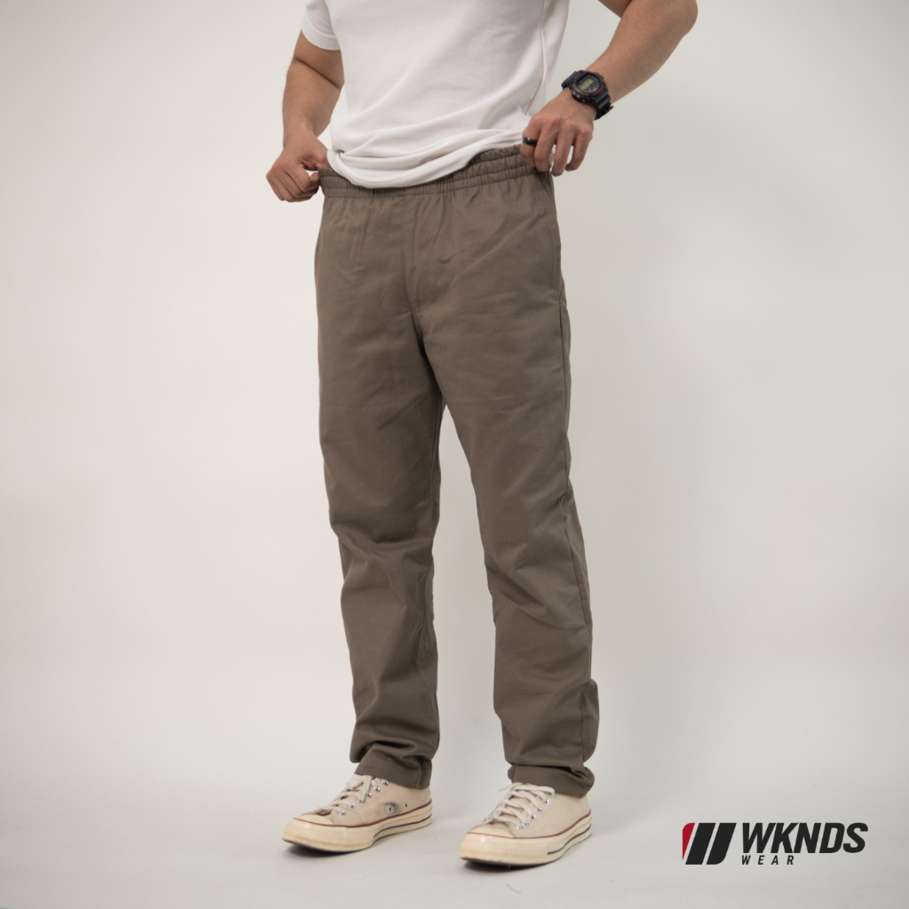 WKNDS Chino Pants Straight Cut / Twill Cotton Fabric | Shopee Philippines