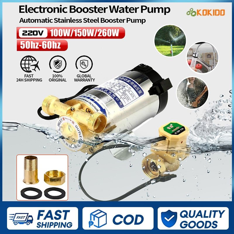 Water Booster Pump 220V 100W 150W 260W Electronic Automatic Home Shower ...