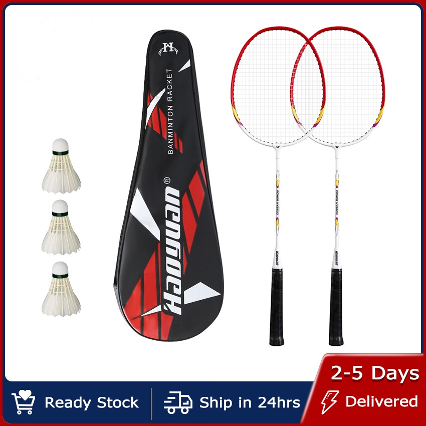 Badminton Racket 2pcs Badminton Red Badminton Set Original Training ...