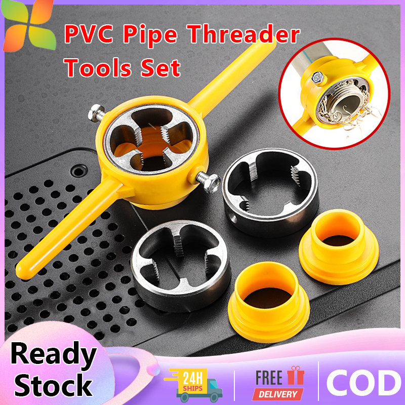 PVC Pipe Threader Tools Set 1/2 3/4 1 Inch Pipe Thread Manufacturing ...