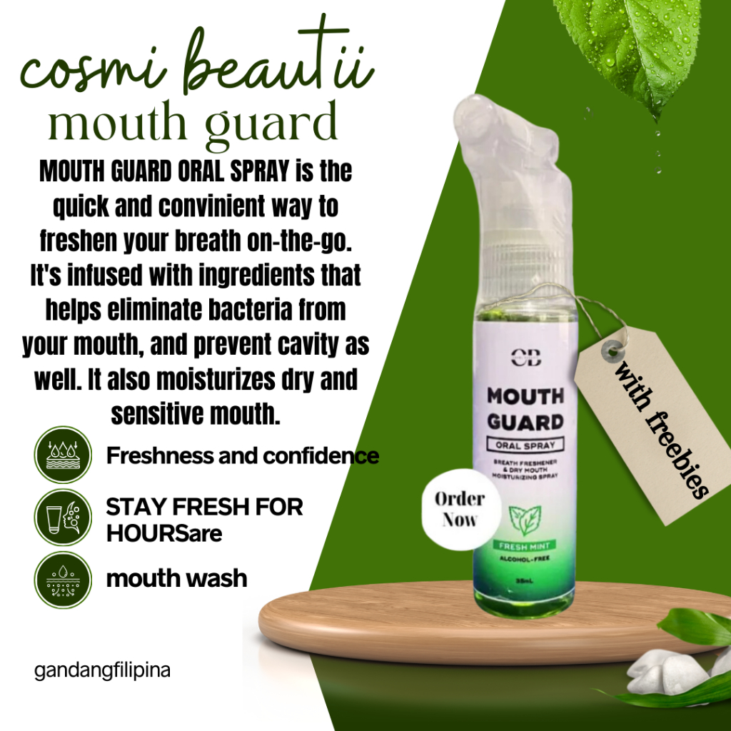 CB 35ml Mouth Guard Oral Spray Fresh Mint Mouth Moisturizing Spray | Shopee Philippines