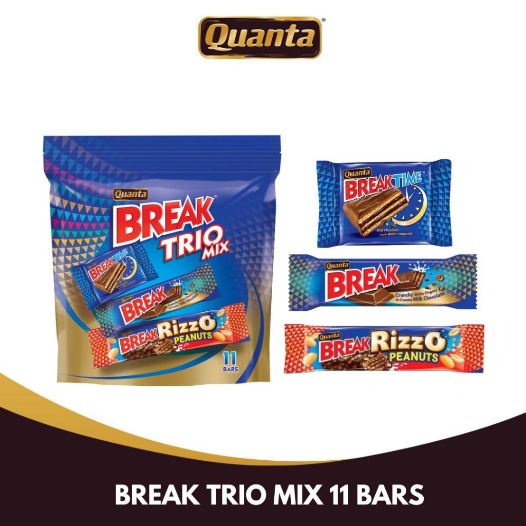 Quanta Break Trio Mix 11 Chocolate Bars 153g | Shopee Philippines