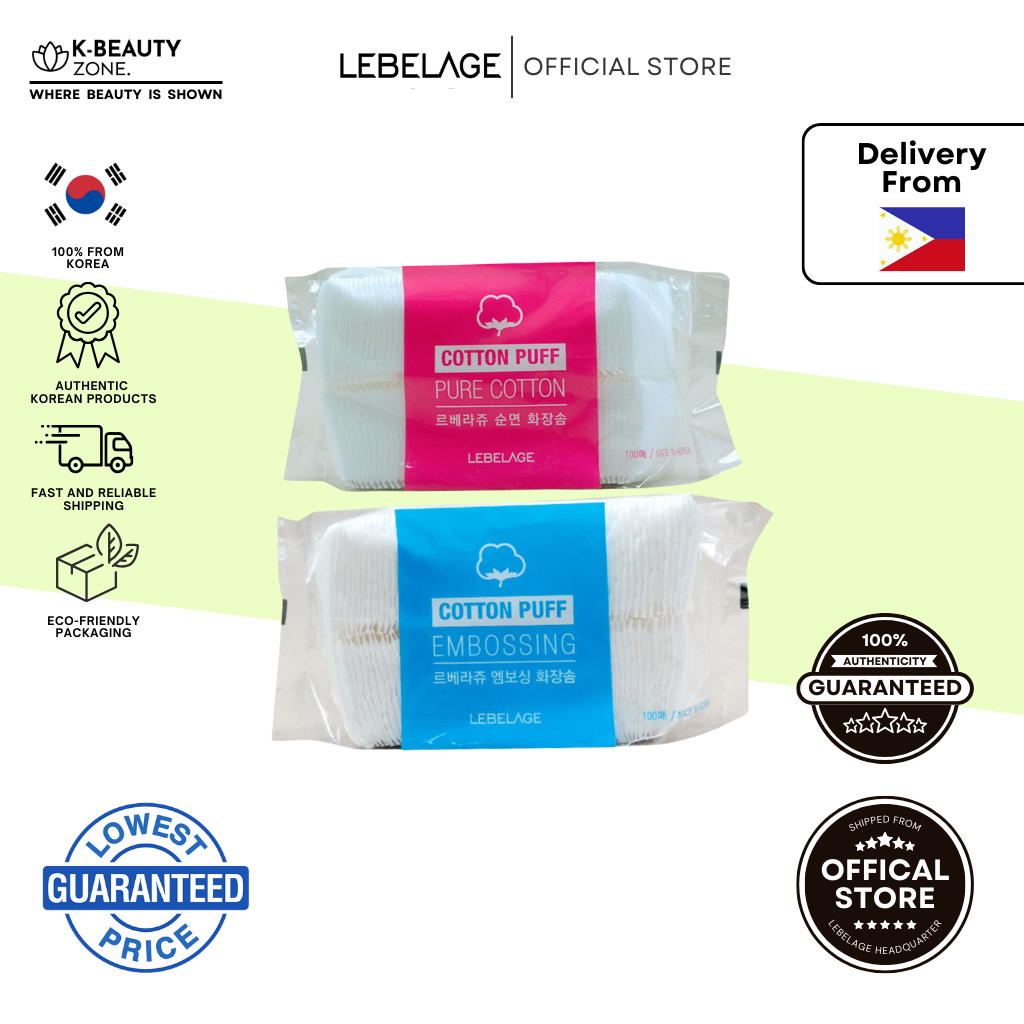 LEBELAGE Cotton Puff (2 Options) | Shopee Philippines