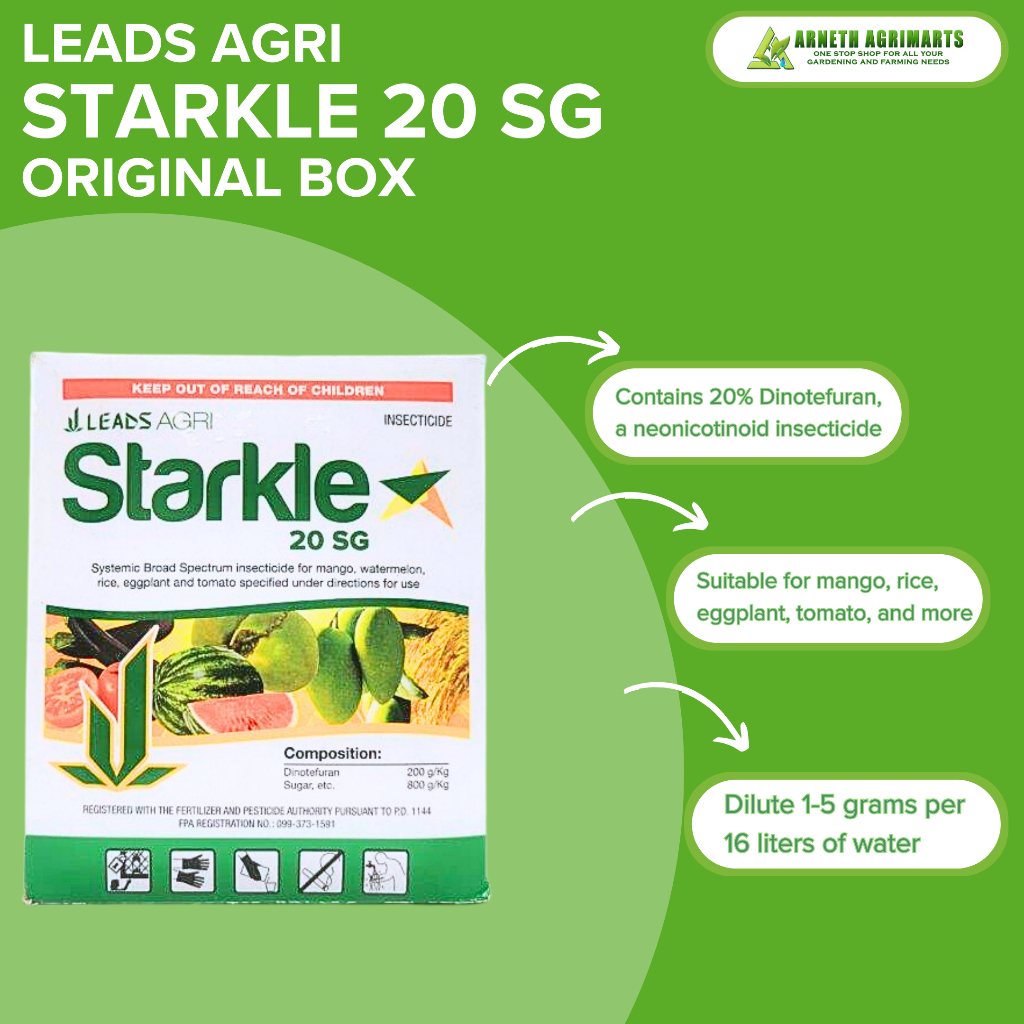 STARKLE 20 SG INSECTICIDE DINOTEFURAN BOX (NOT STARKLE G, just better ...