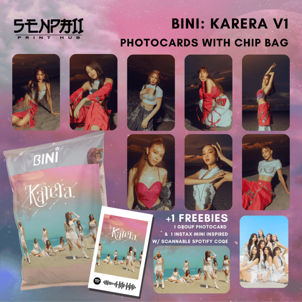 BINI: KARERA PHOTOCARDS with CHIP BAG | Shopee Philippines