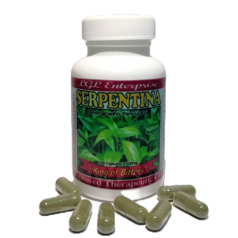 LGL SERPENTINA HERBAL SUPPLEMENT 500MG/100 CAPSULES | Shopee Philippines