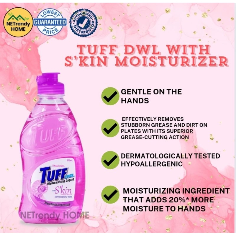 TUFF DISHWASHING LIQUID WITH SKIN MOISTURIZER 270 ML | Shopee Philippines