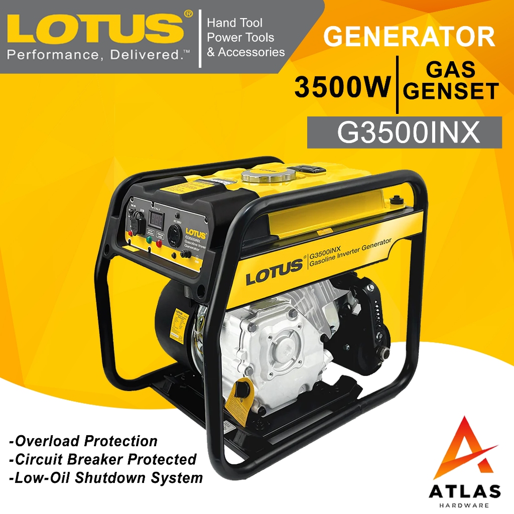 Lotus Gas Inverter Genset G3500INX | Generator | Shopee Philippines