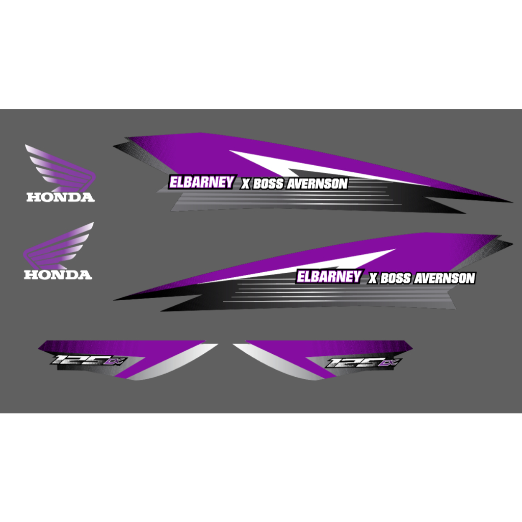 TMX 125 Decals "CUSTOMIZED" : Motorcycle Decals, Laminated, NO Fade ...