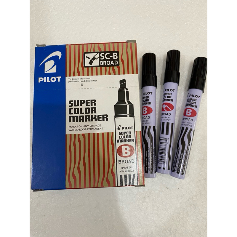 pilot permanent marker black per piece | Shopee Philippines