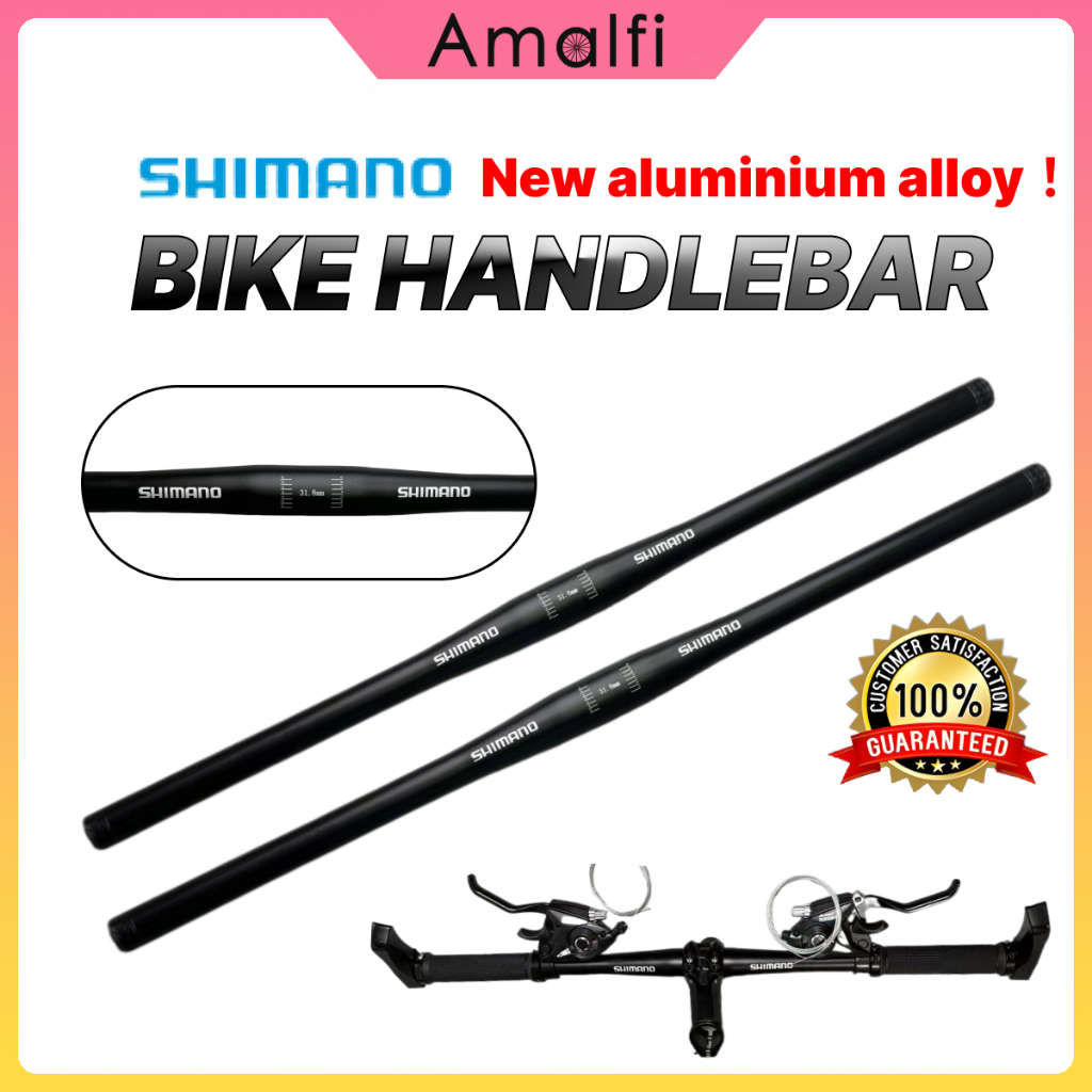 SHIMANO Straight Road Bike Handle Bar MTB Handlebar Iron Aluminum Alloy ...
