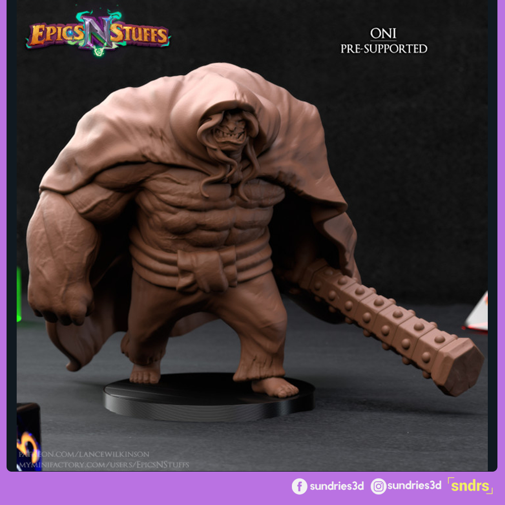 Oni miniature , Dungeons and dragons mini, TTRPG mini, tabletop, Epic N ...