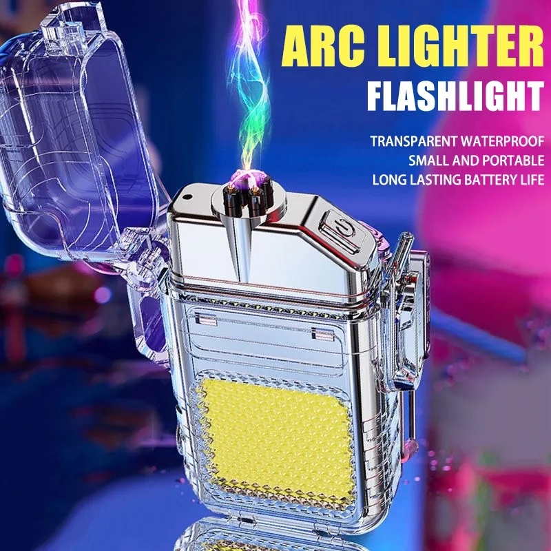 NG MALL Portable Arc Lighter Flashlight and Waterproof Rechargeable ...
