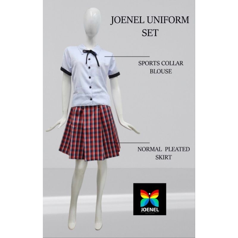 Joenel school uniform costa senior high terno polo and skirt | Shopee ...