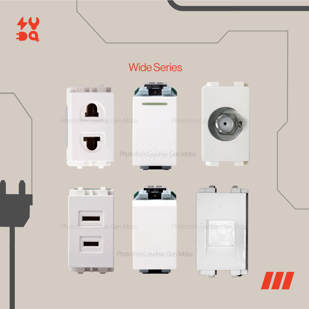 [ROYU WIDE SERIES] switch outlets sockets (per pc.) | Shopee Philippines