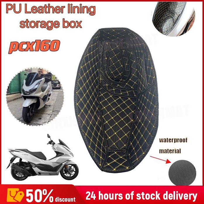 HONDA PCX 160/ADV 160 PREMIUM UBOX Seat COMPARTMENT Cover Leather Cover ...
