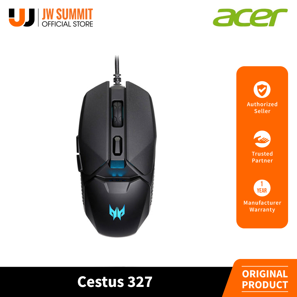 Acer Predator Cestus 327 PMW 300 800-8000 DPI 5 Level DPI USB Wired ...