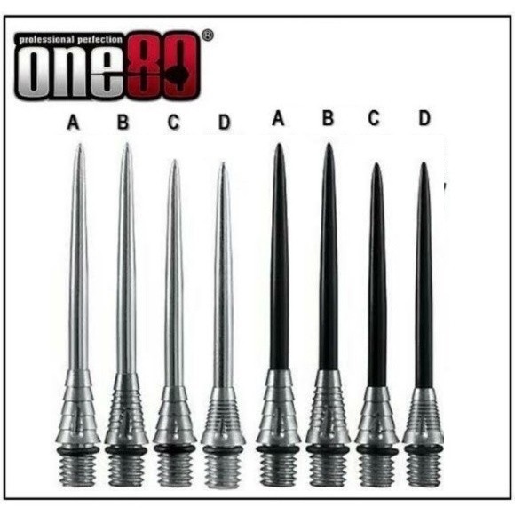 One80 Standard conversion point dart points 2BA for soft tip darts 2 ...