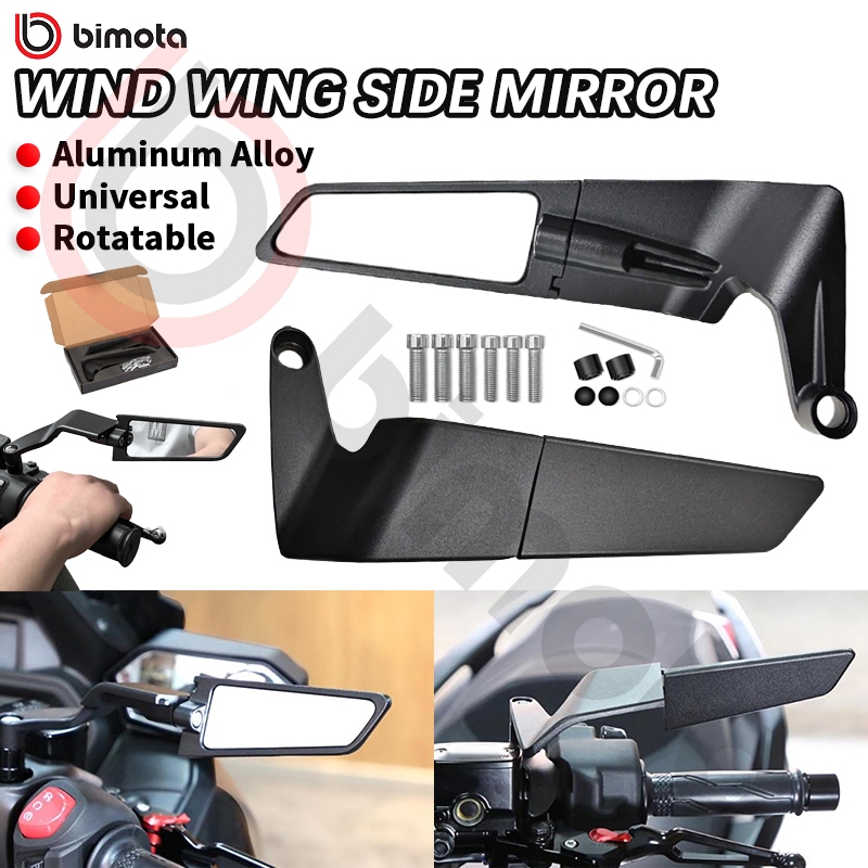 Bimota Motorcycle Wind Wing Side Mirror Alloy Universal Winglet Stealth ...