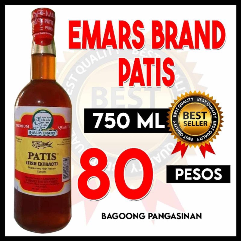 Pangasinan's Best Pure Patis 750ML EMARS Brand | Shopee Philippines