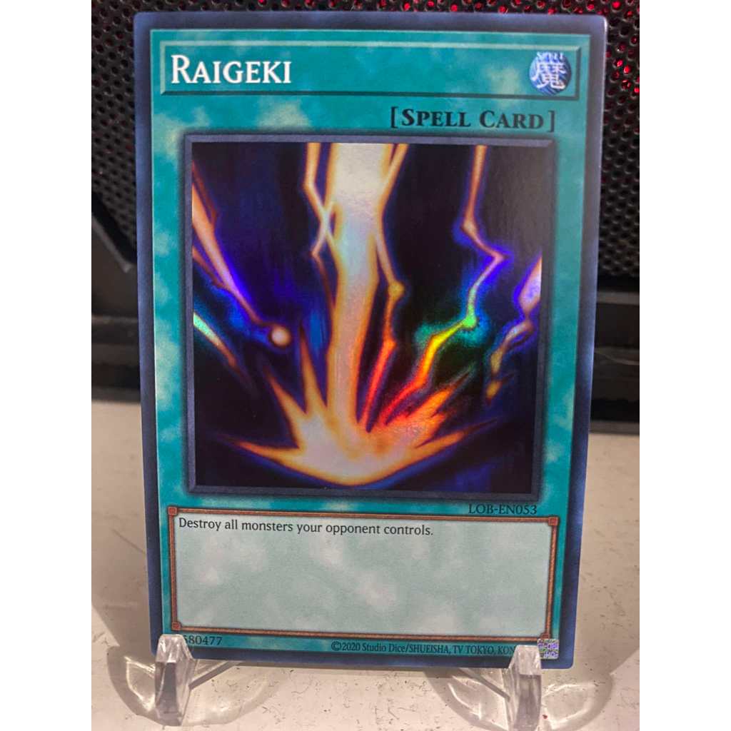 Raigeki - LOB-EN053 - Super Rare Unlimited (25th Reprint) | Shopee ...