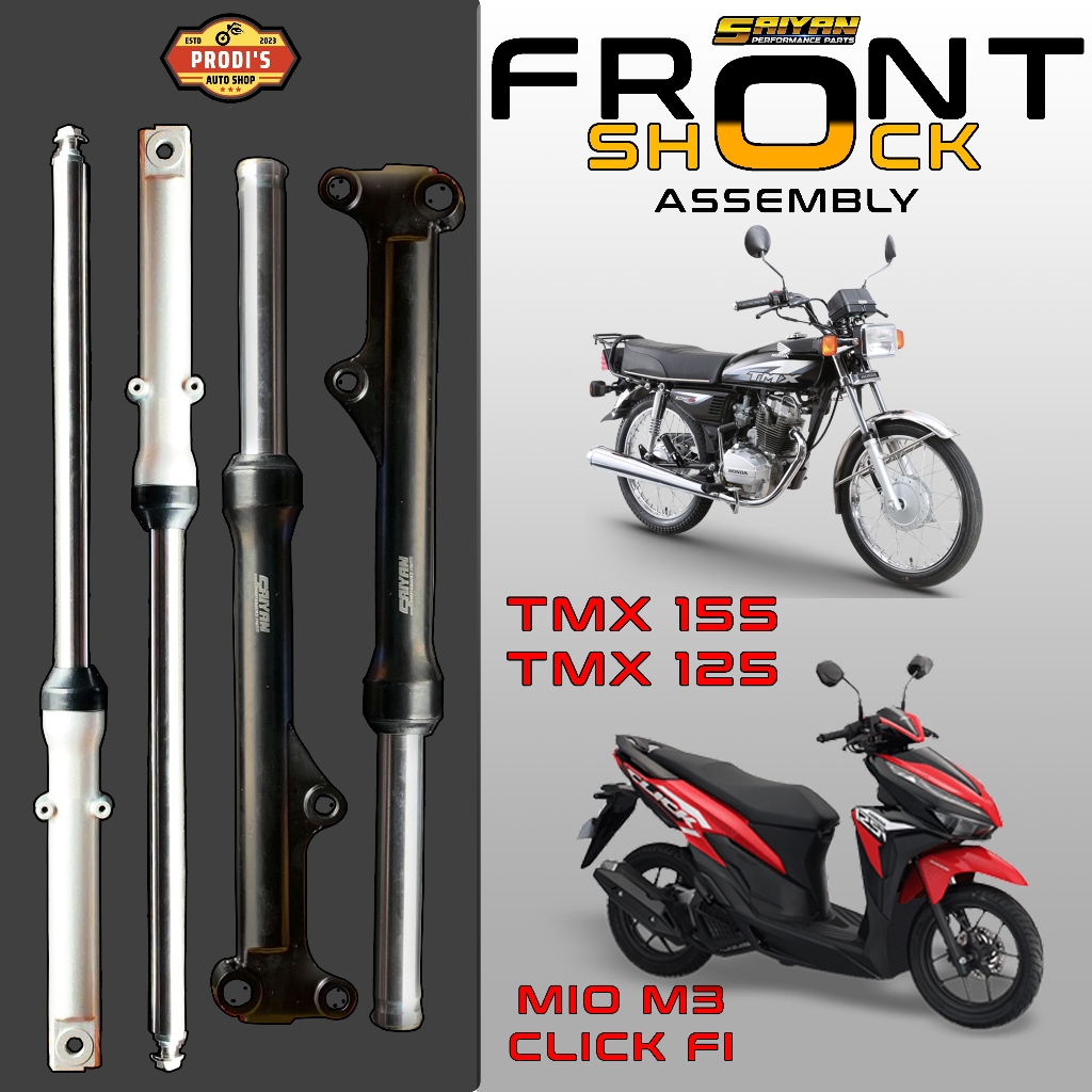 SAIYAN FRONT SHOCK ASSEMBLY FOR TMX155/125 ALPHA - CLICK/MIO M3 ...