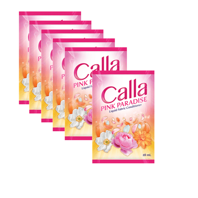 Calla Fabric Conditioner Pink Paradise 28mL 12's | Shopee Philippines