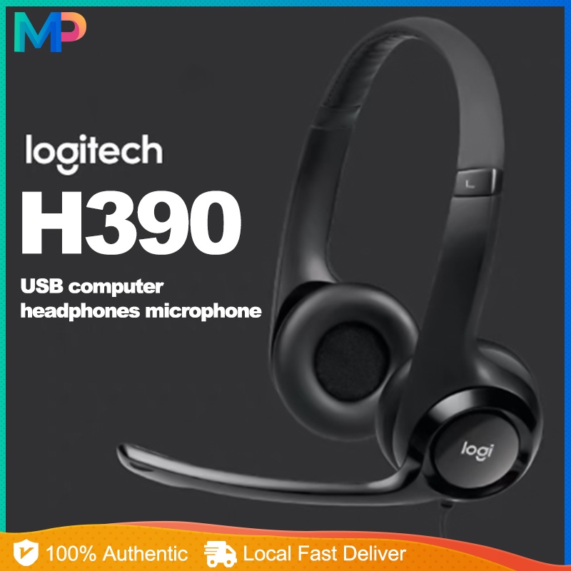 Logitech H390/H110/H111 Wired Headphones USB Computer Noise Cancelling ...