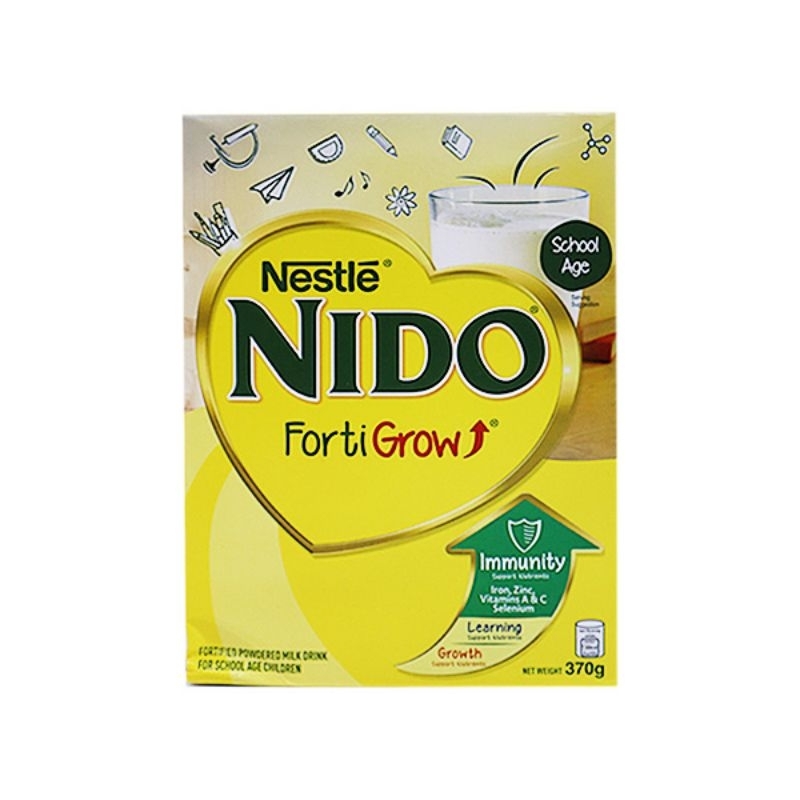 Nestle Nido Forti Grow Fortified Powdered Milk Drink 370g | Shopee ...