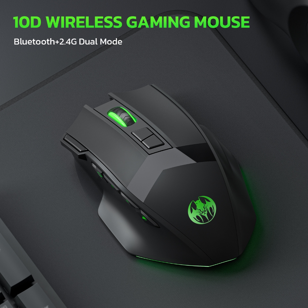 GM28 Wireless Charging Bluetooth Dual Mode 10-Key Silent Gaming Mouse ...