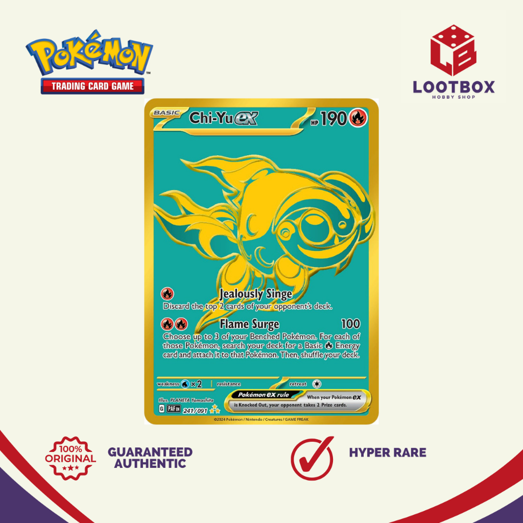 Pokemon Card Game: Chi-Yu ex (Hyper Rare) - Paldean Fates | Shopee ...