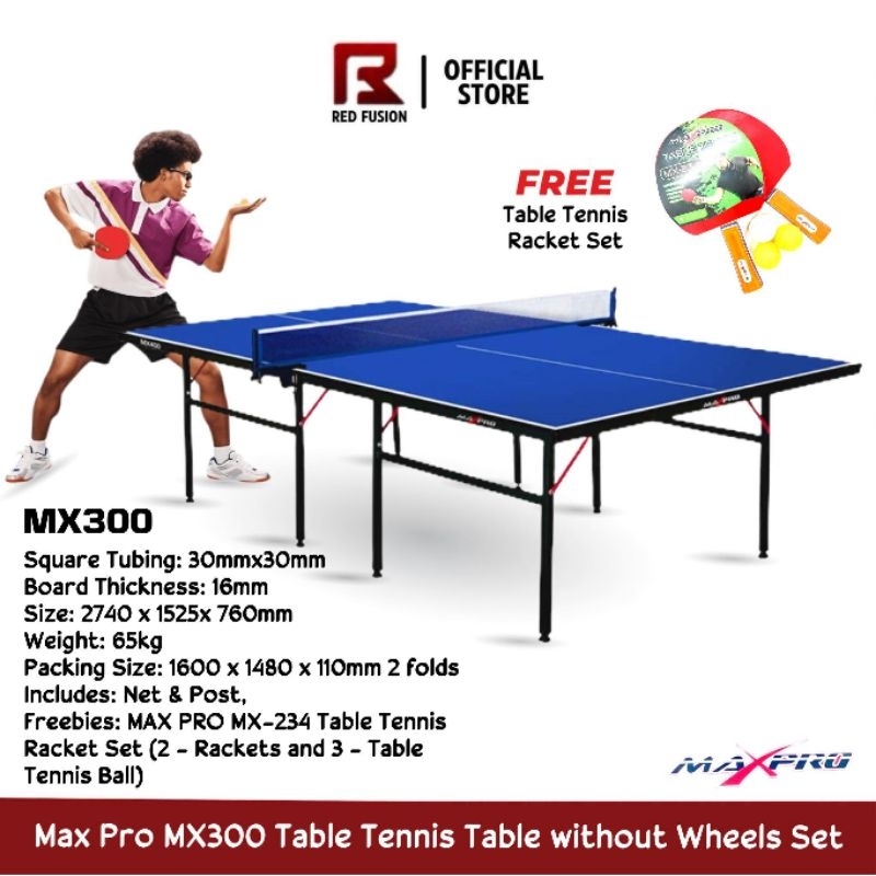 Maxpro MX300 Table Tennis Table without Wheels | Shopee Philippines