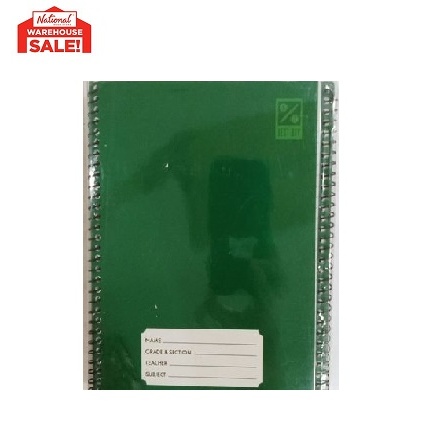 BEST BUY SPIRAL NOTEBOOK 80S GREEN WITH PLASTIC | Shopee Philippines