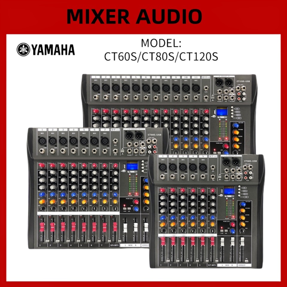 yamaha CT-60S CT-80S CT-120S Series Stereo Mixer 6 8 12 Channel ...