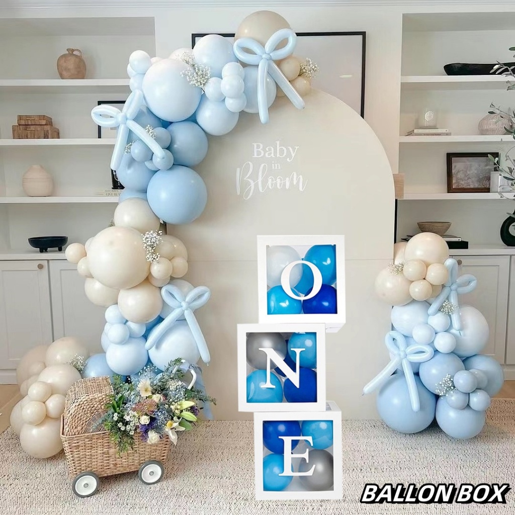 Transparent balloon box Children baby shower first birthday wedding ...