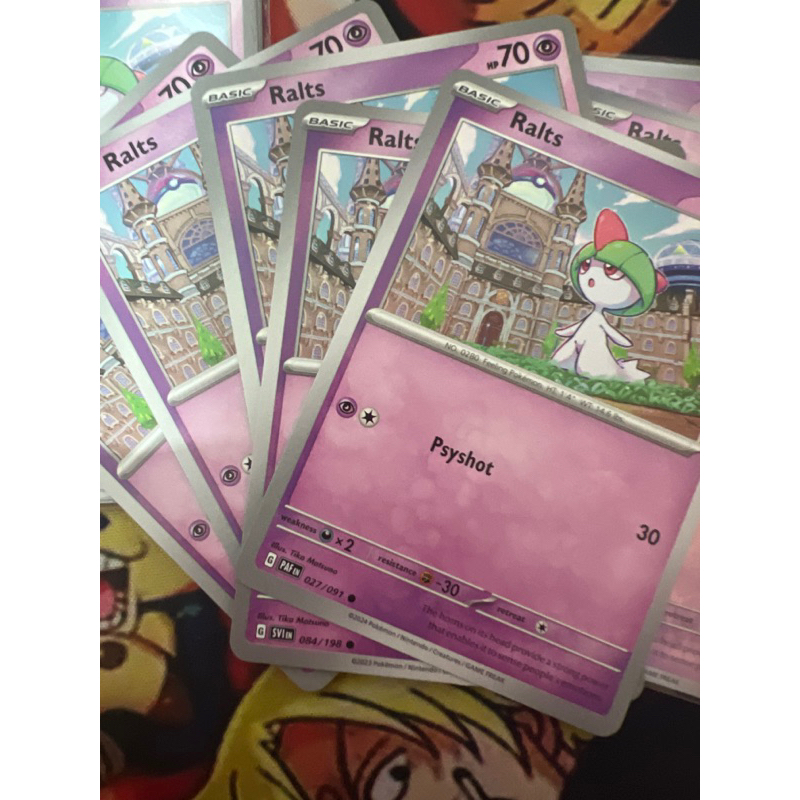 Ralts - 027/091 - Common Scarlet & Violet: Paldean Fates Pokemon TCG ...