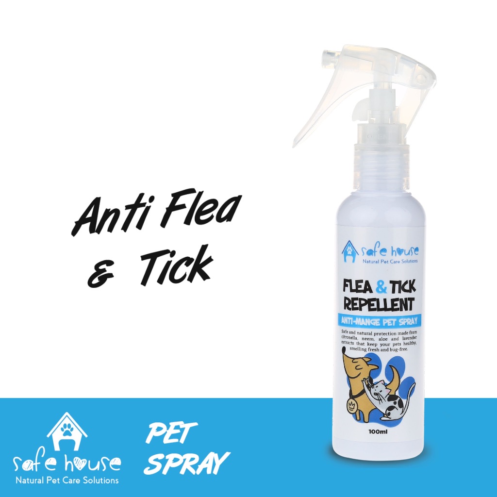 safe house Flea, Tick & Mosquito Repellent Pet Spray for Dogs and Cats ...