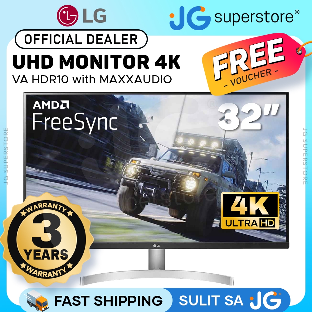 LG 32UN500-W 31.5" UltraFine VA 60Hz 4K UHD HDR Monitor HDMI ...
