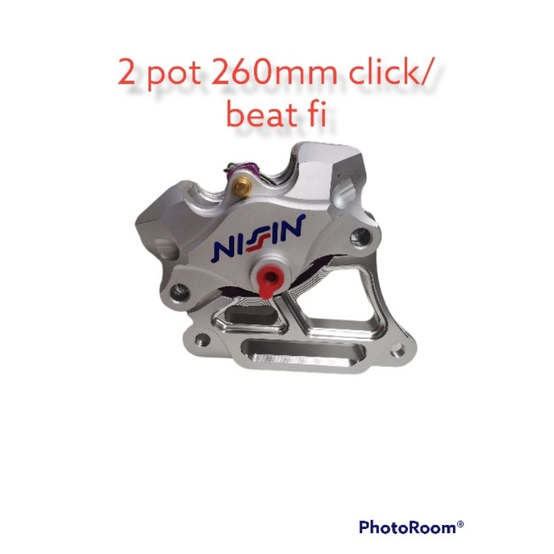 L9 2 pot nissin caliper set honda click 125/150/beat fi for 220mm and ...