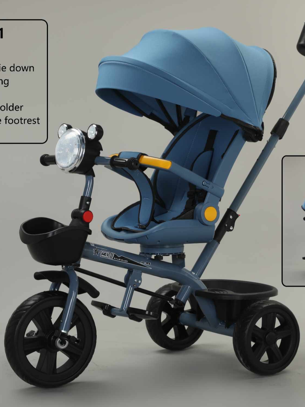 4in1 kids bike baby tricycle with music & lights Baby Stroller kids ...