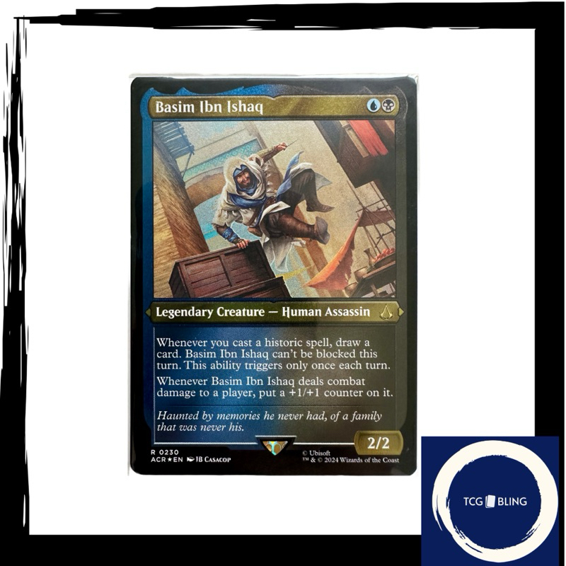 Basim Ibn Ishaq MTG - Universes Beyond: Assassin’s Creed (FOIL ETCHED ...